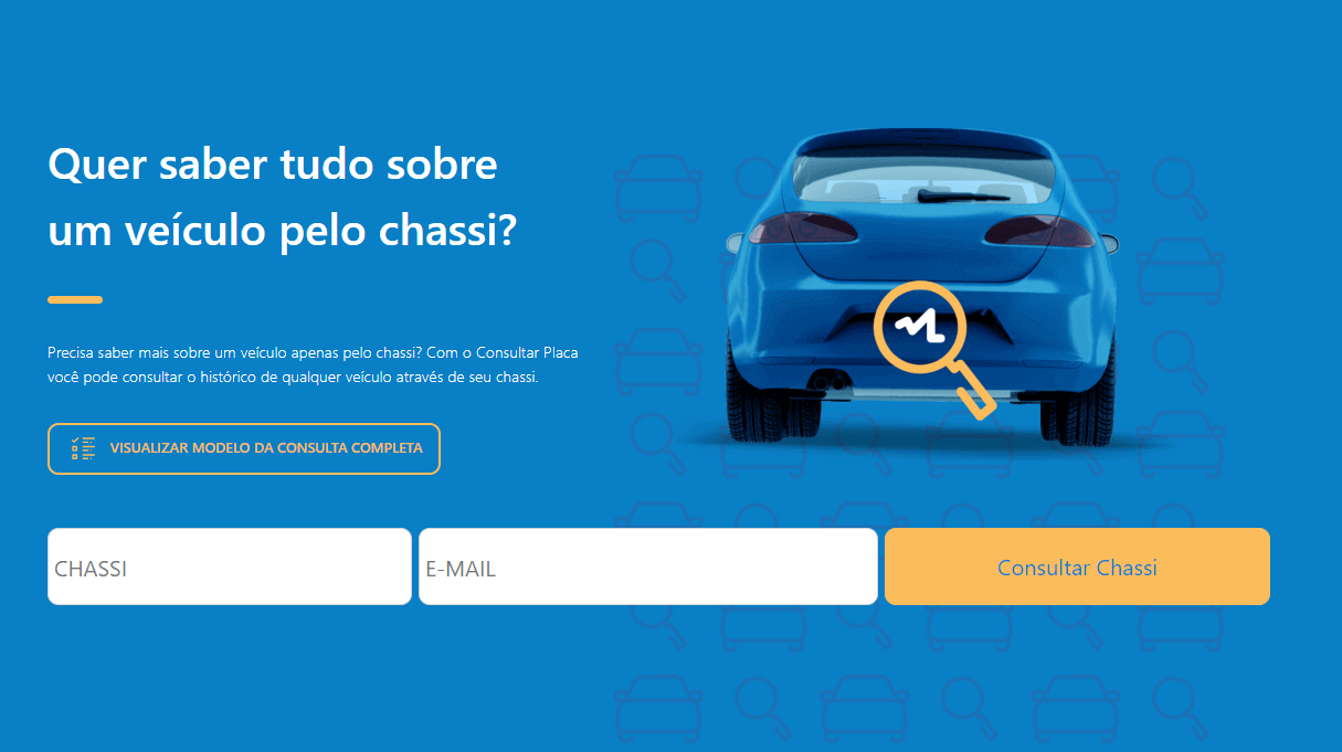 Consulta de veículo por Chassi - Consultar Placa